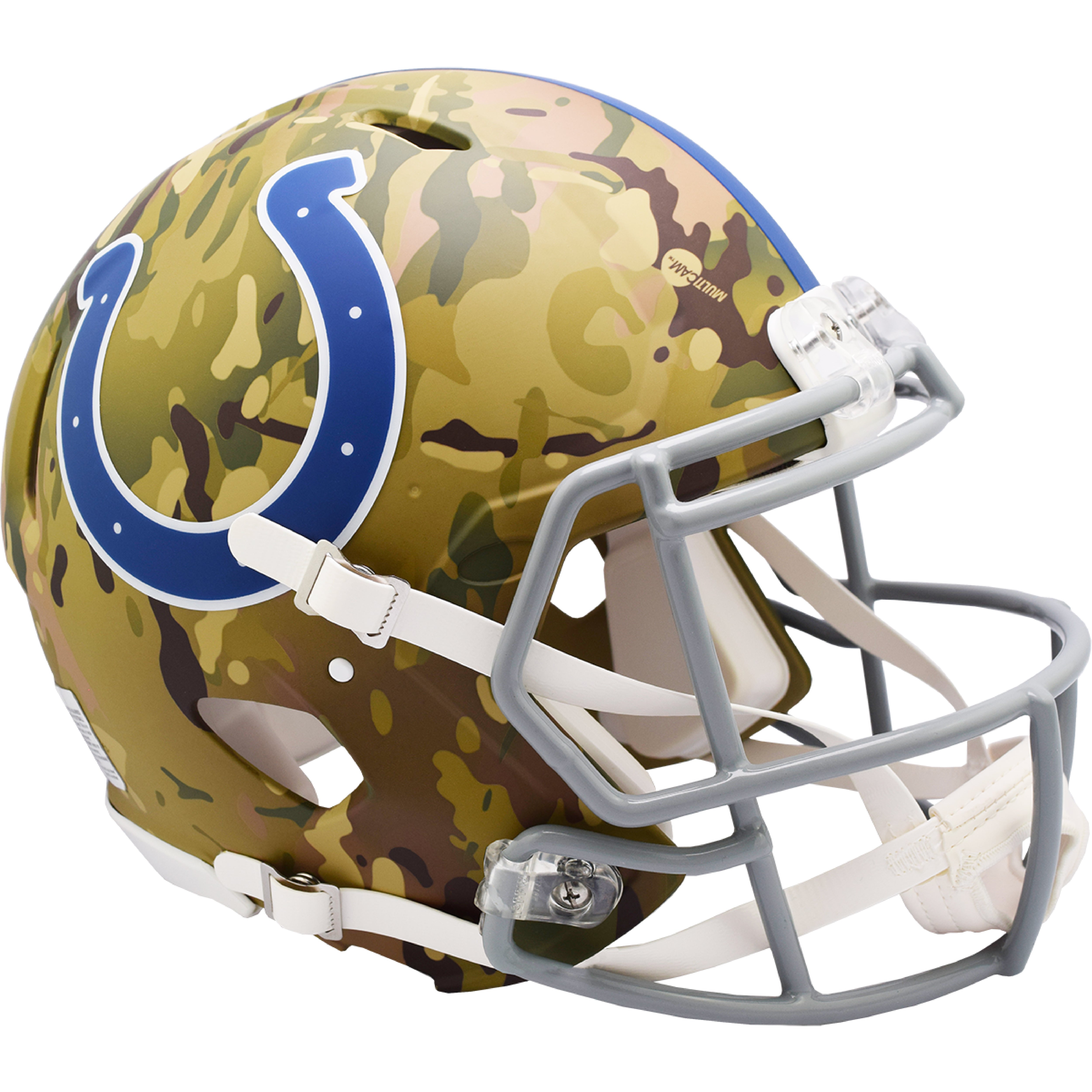 Indianapolis Colts CAMO Full Size Authentic Football Helmet – ML Sports ...