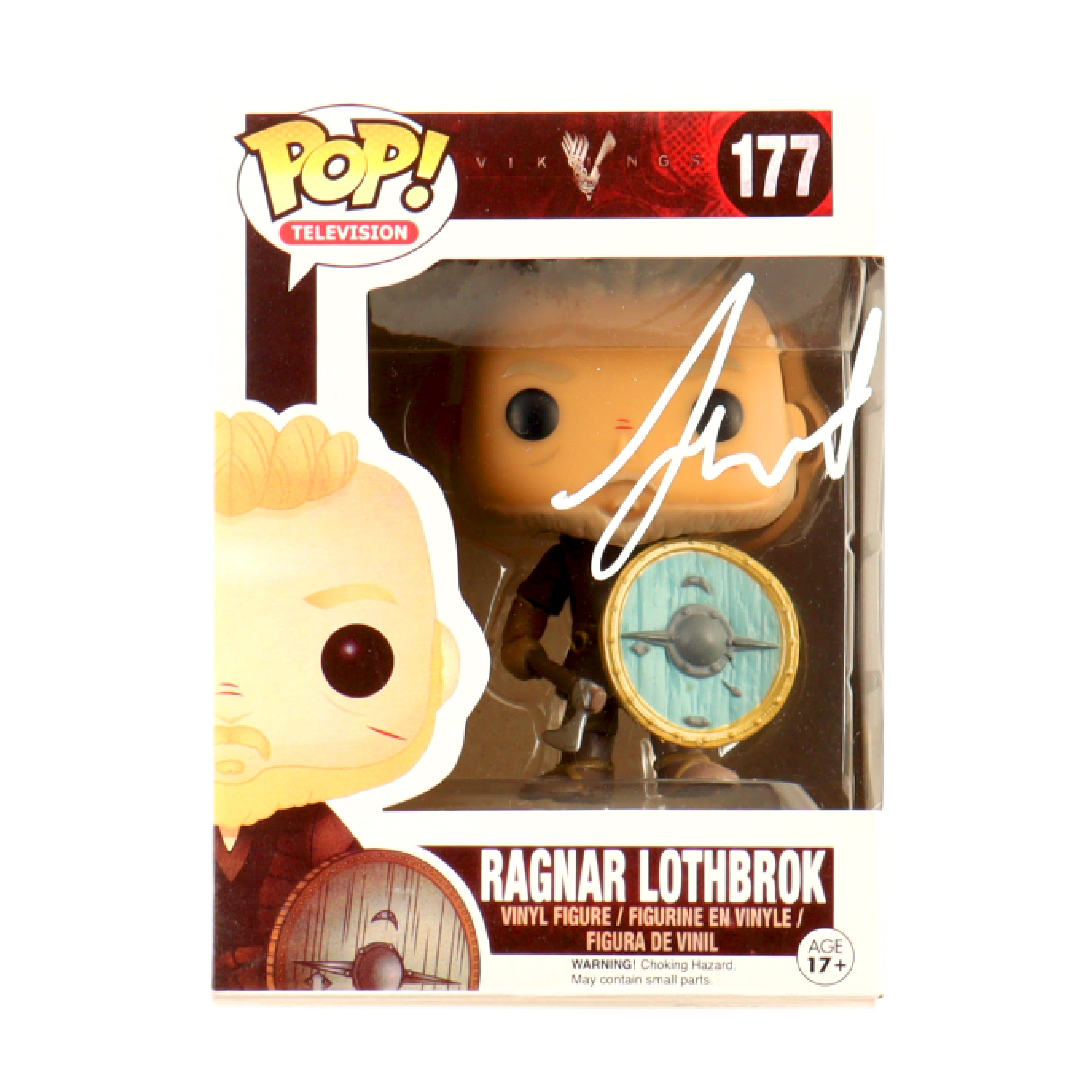 Travis Fimmel Signed "Vikings" #177 Ragnar Lothbrok Funko Pop! Figure ...
